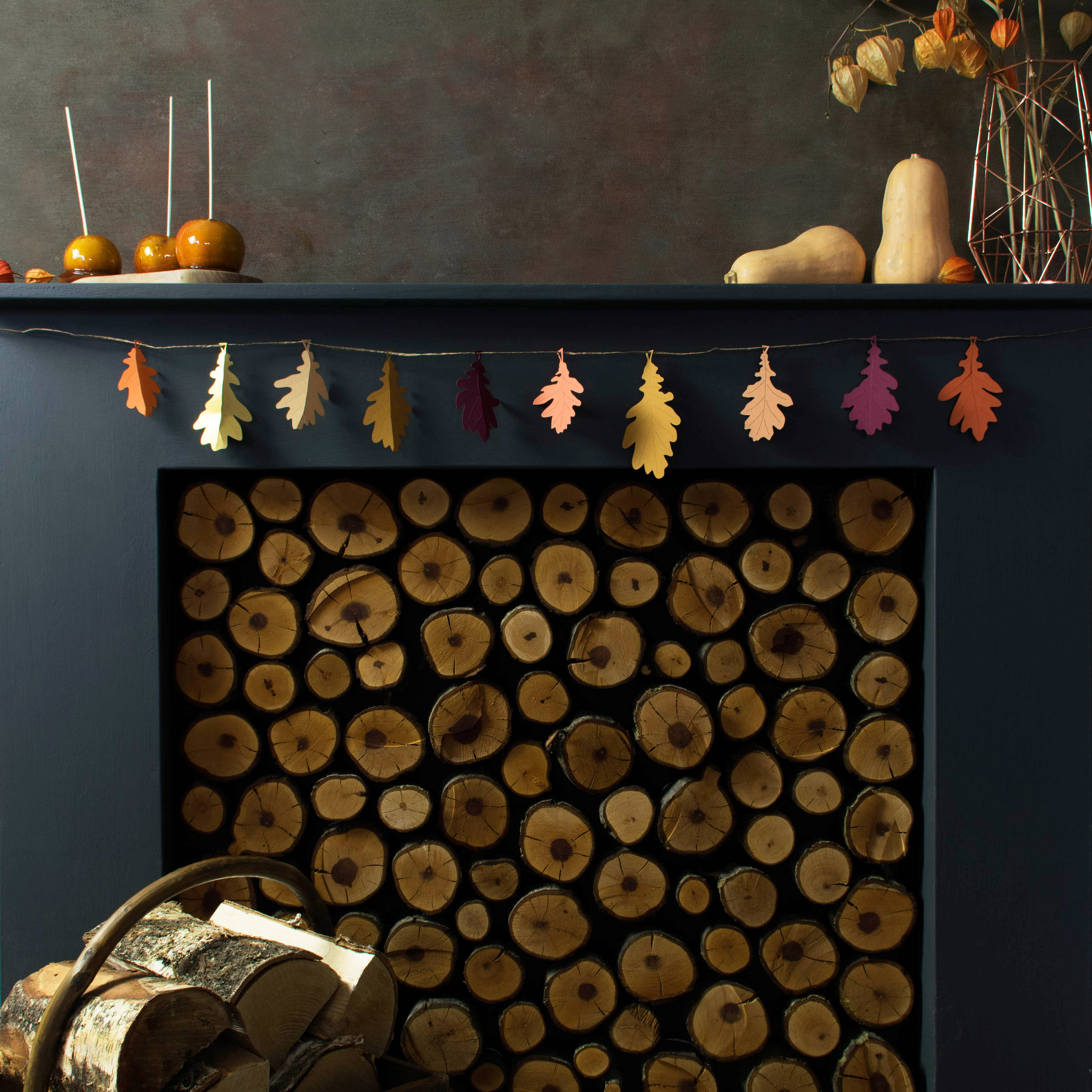 Oak Leaf Garland, Autumn Leaf Paper Bunting - Etsy