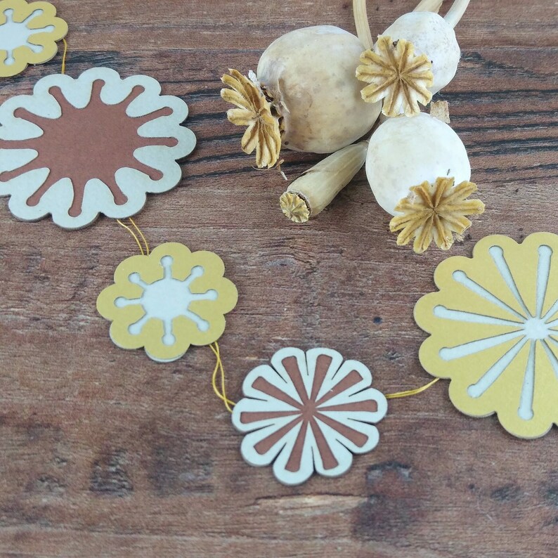 Poppy Seedhead Autumn Garland, Fall Wall Decor - Etsy