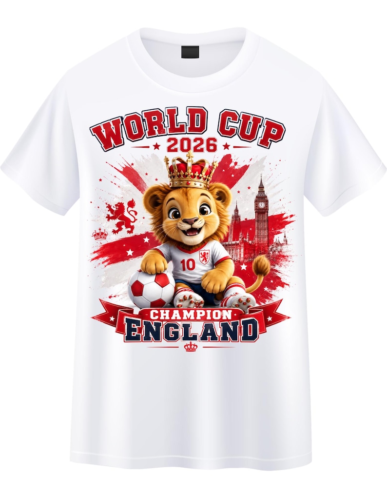 England Soccer Mascot PNG | World Cup 2026 Team Spirit Graphic (digital ...