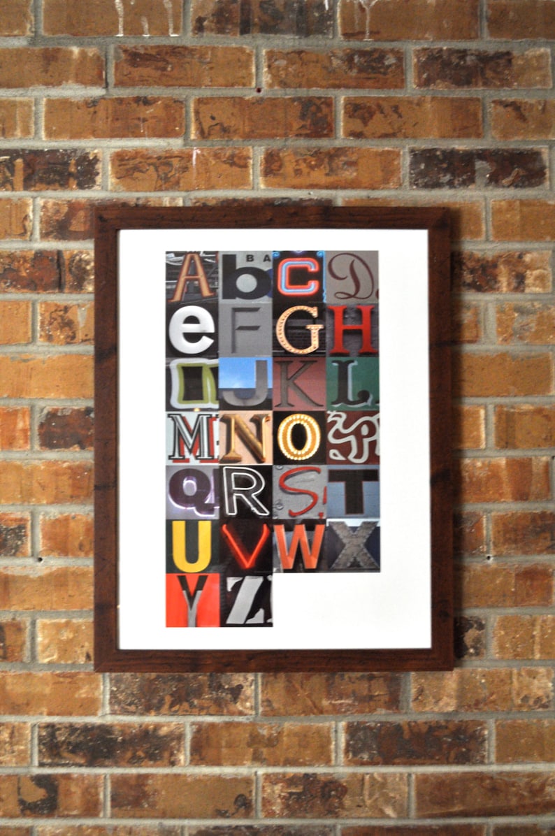 Alphabet of SF 18 X 24 - Etsy
