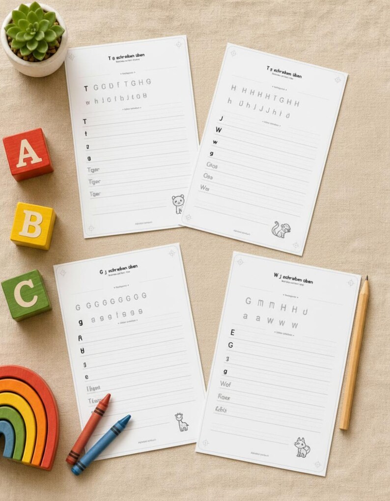 Alphabet Worksheets German – Learn to Write With Animals | 50+ Learning ...