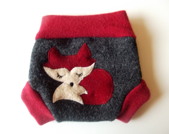 NEWBORN Wool Diaper Cover Red Fox Upcycled Wool Diaper Soaker - Etsy