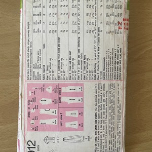 Simplicity 8912 Vintage 70s Dress or Tunic With Button Trim, Front Band ...