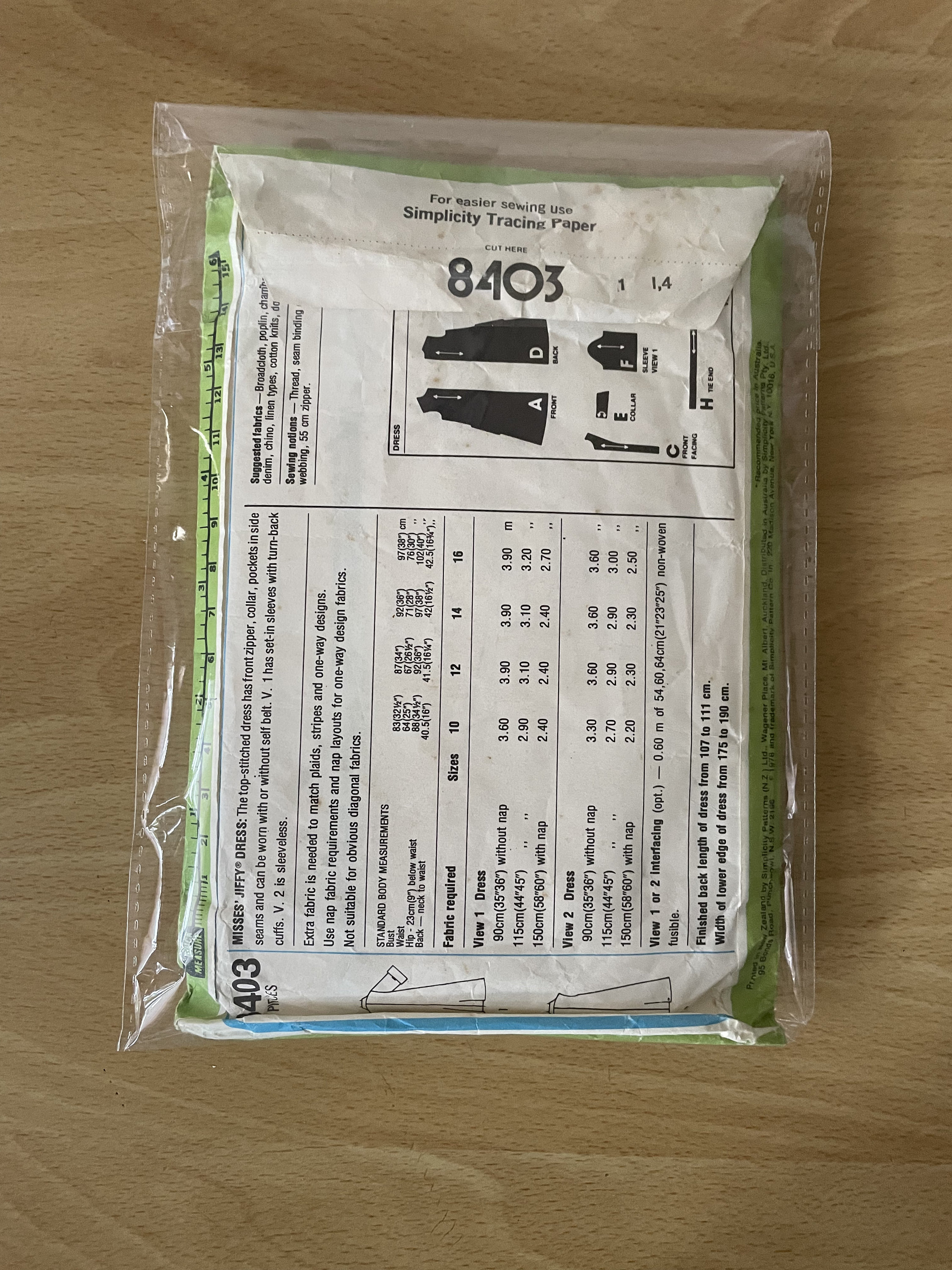 Simplicity 8403 Vintage 70s Dress With Front Zip Collar - Etsy