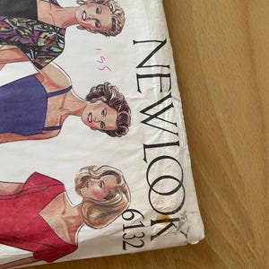 New Look 6132 Vintage 90s Dress With Wide Neckline or Shoulder Straps ...