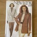 New Look 6655 Vintage Long Jacket and Skirt Sewing Pattern - Etsy