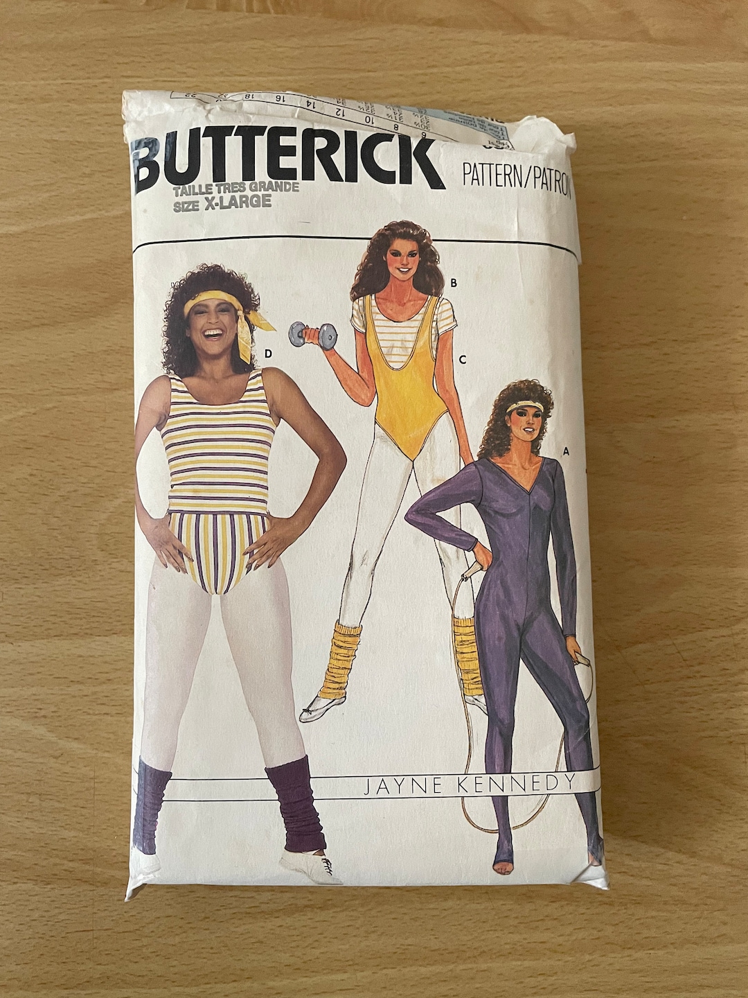 Butterick 6319 Vintage 80s Jayne Kennedy Workout Bodysuit, Top and ...