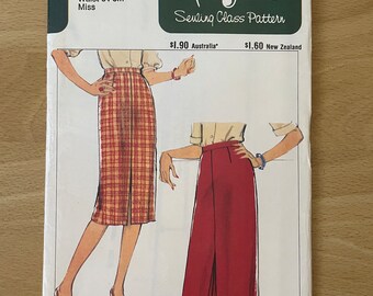 Simplicity 8167 Vintage 80s Dress With Surplice Bodice, Tucks, Back ...