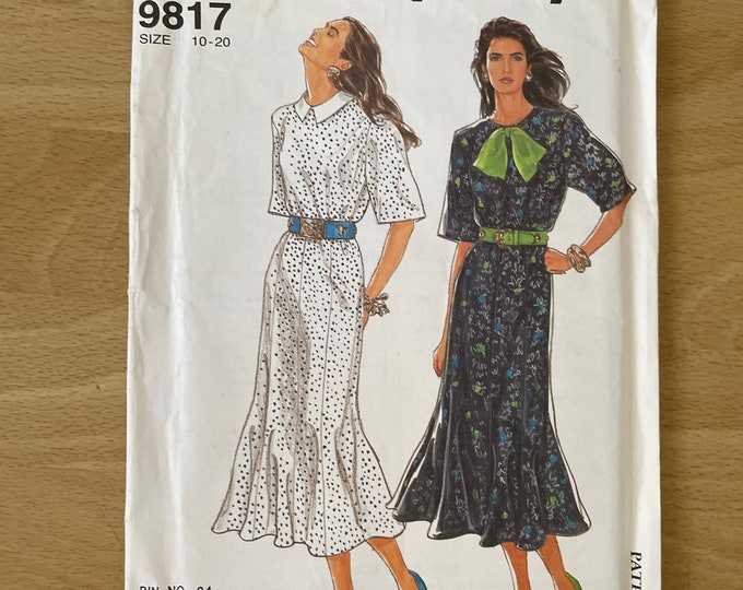 Simplicity 9860 Vintage 90s Oversized Jacket Coat With Large Shawl ...