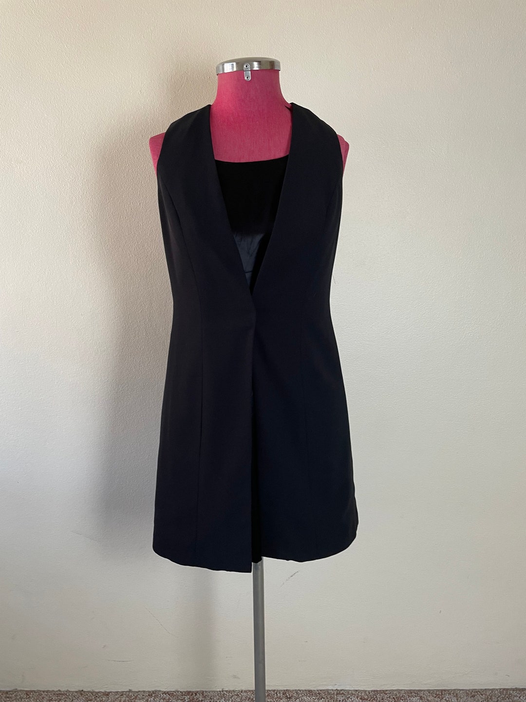 Cheeky Mock Formal Corporate Style Mini Dress With Faux Over Layer - Etsy