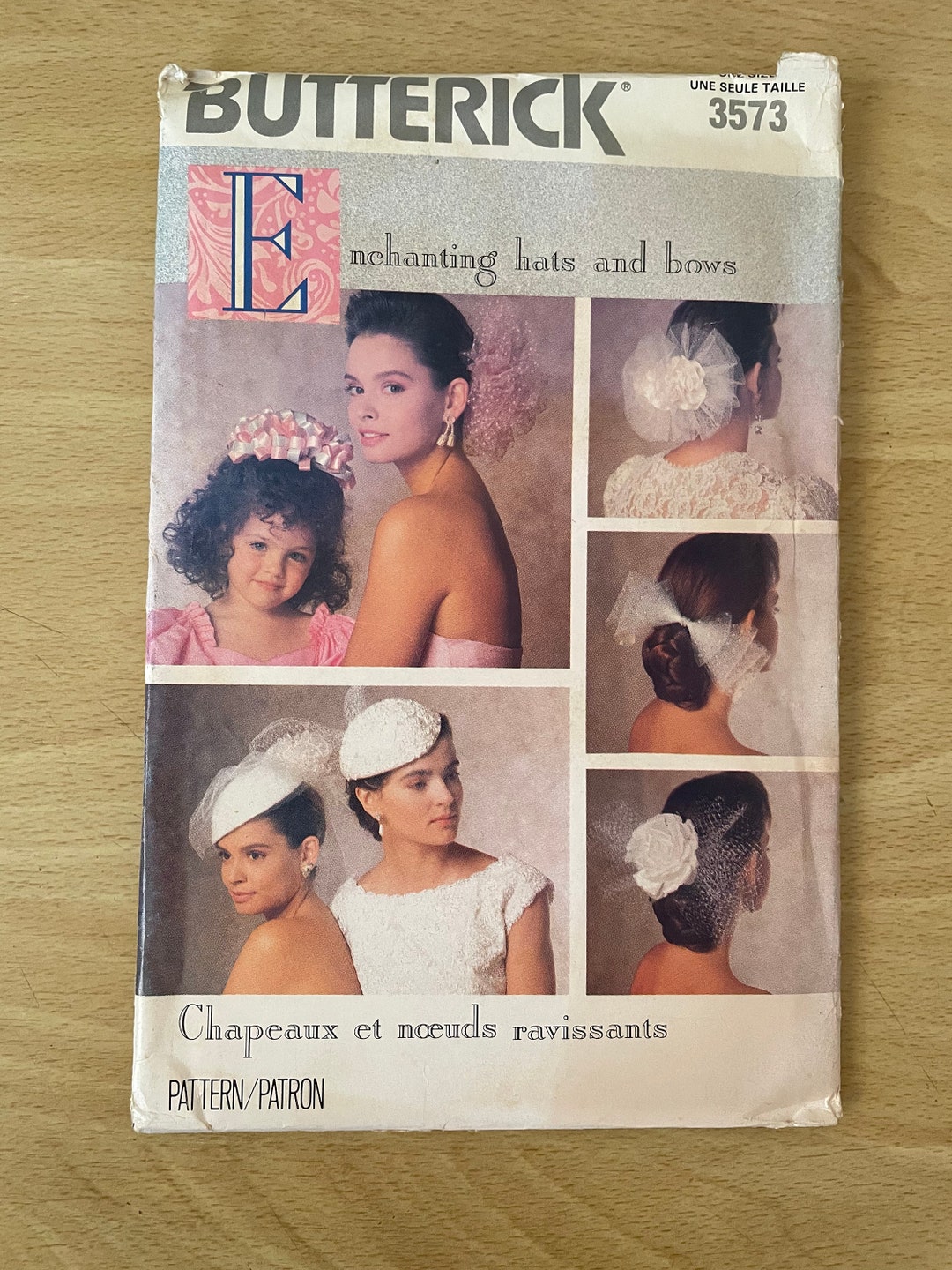 Butterick 3573 Vintage 80s Hats and Bows Craft/ Sewing Pattern - Etsy