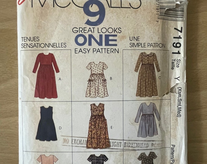 Simplicity 9860 Vintage 90s Oversized Jacket Coat With Large Shawl ...