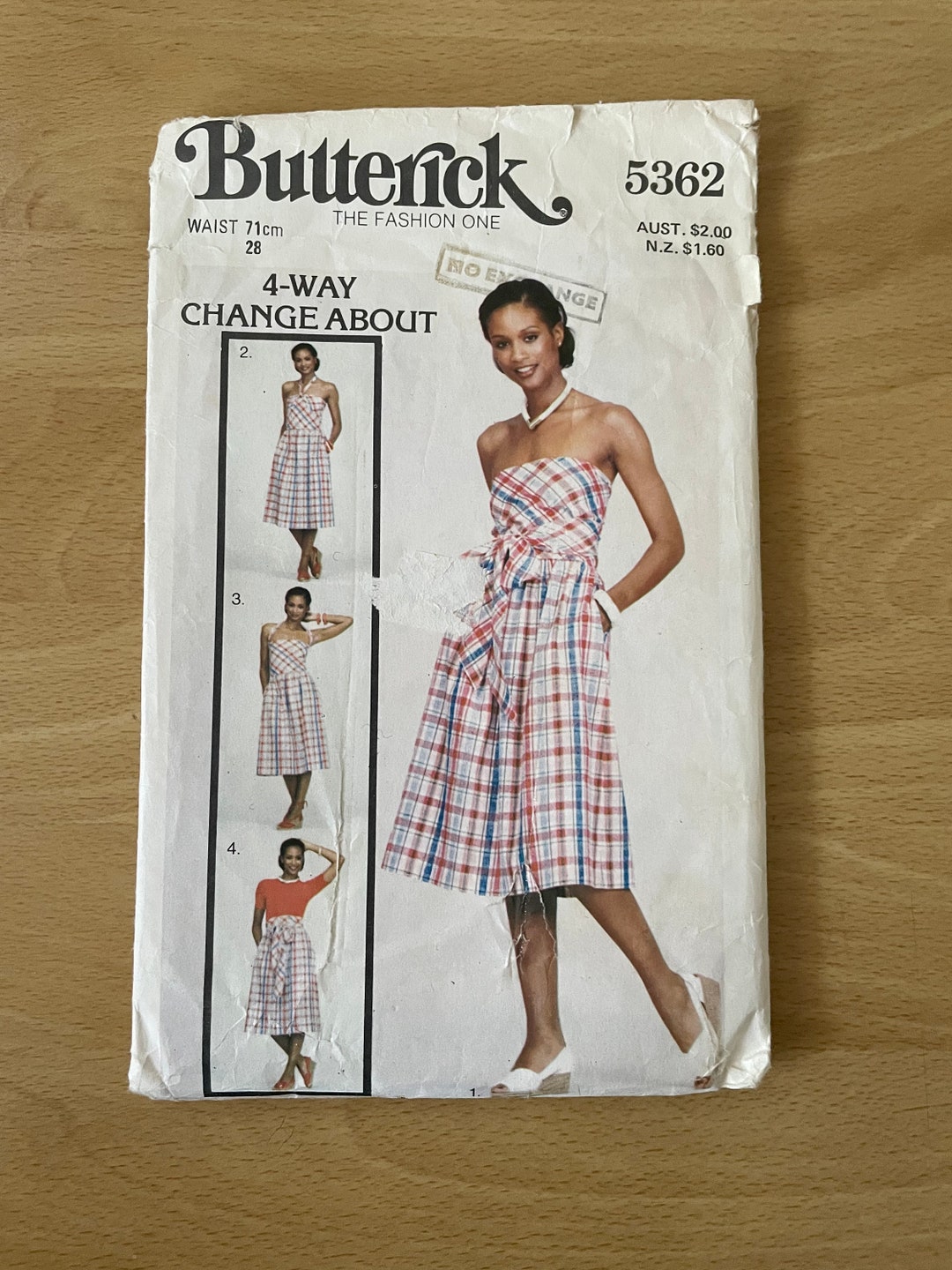 Butterick 5362 Vintage 70s 4-way Dress and Skirt Pattern; Wrapped ...