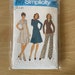 Simplicity 7981 Vintage 70s Button up Shirt Plus Halter Neck Top With ...
