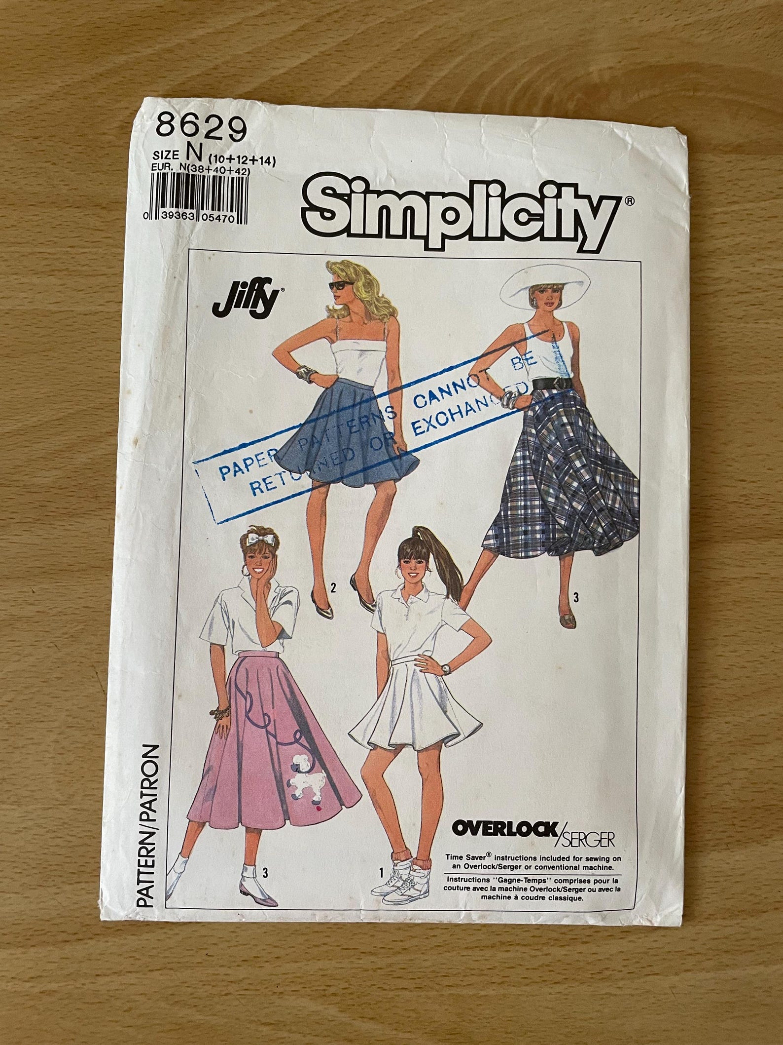 Simplicity 8629 Vintage 80s Circle Skirt in Three Lengths With ...