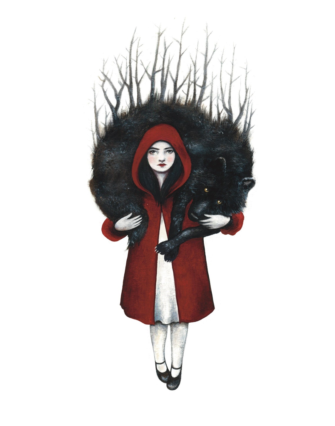 Little Red Riding Hood Print 8 by 10 Inches Archival Art - Etsy Canada