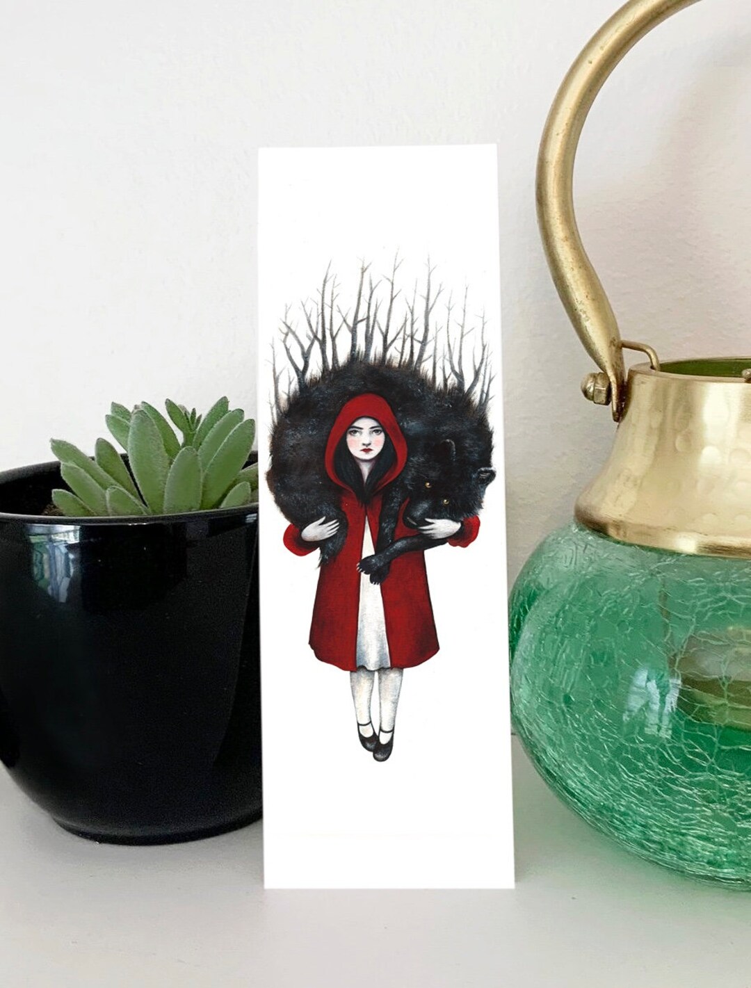 Little Red Riding Hood Bookmark, Glossy Finish, Standard Bookmark Size ...