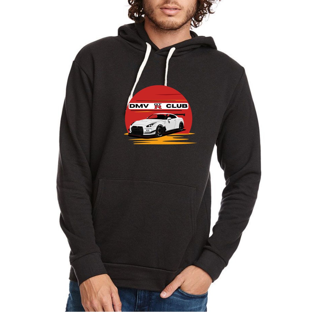 DMV GTR Club Sunset | Black Hoodie | Custom Hoodie | Instagram Handle ...