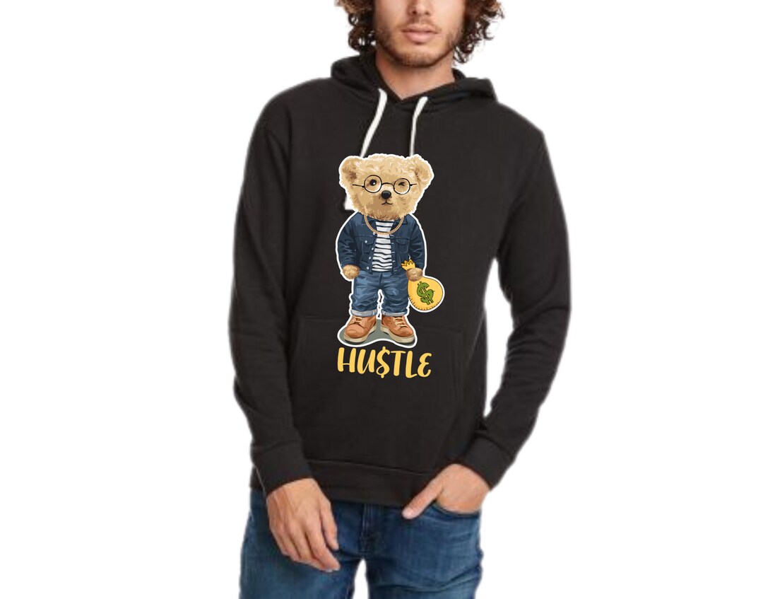 Hustle Bear Hoodie | Hustle Bear Pullover | Hustler | Hustle Apparel ...