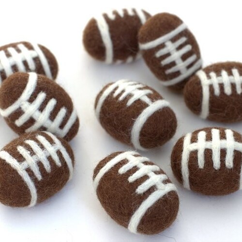Felt Footballs Set of 3 DIY Garland Football Theme Photo - Etsy