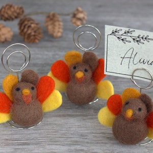 Thanksgiving Turkey Place Card Holders- Name Tag Table Setting Decor ...