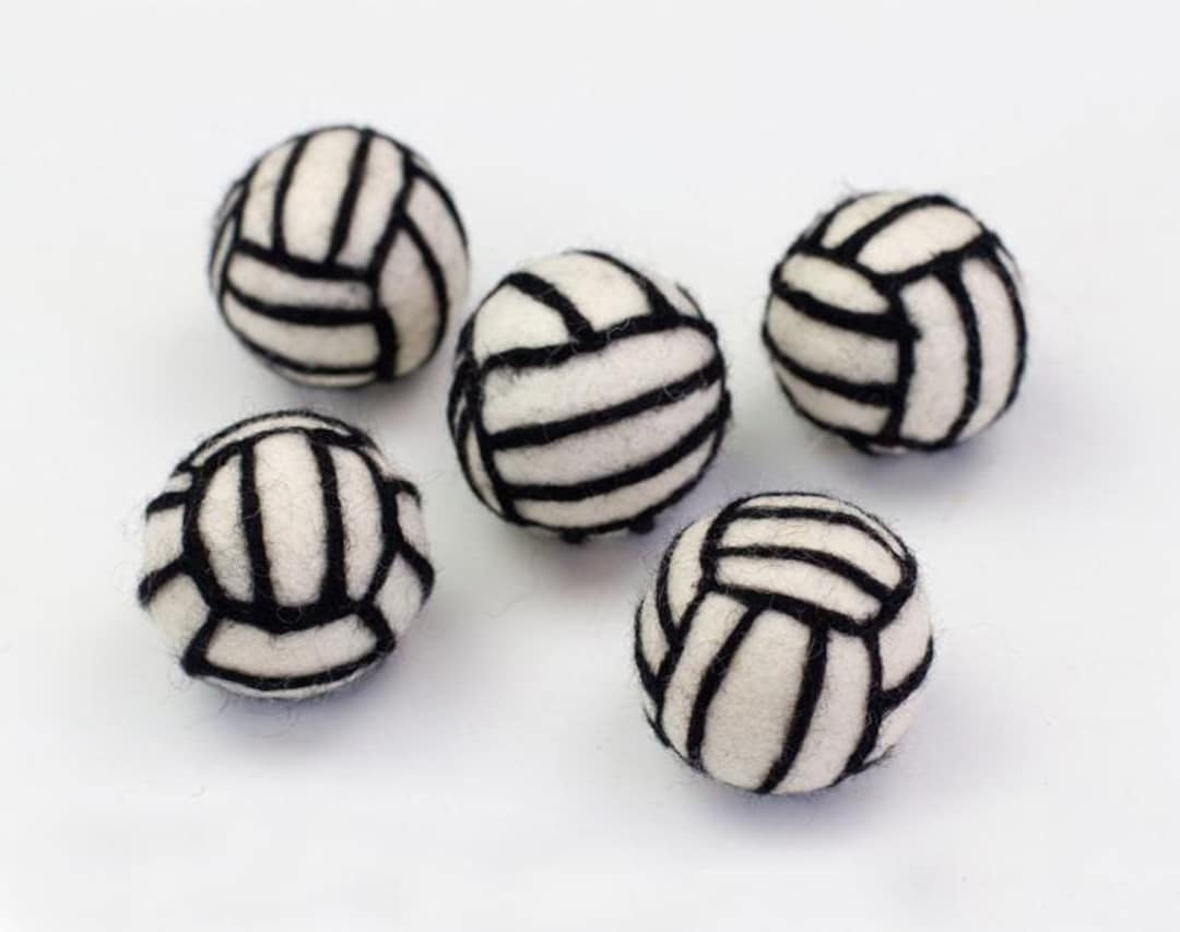 Volleyball Felt Shapes- Set of 3 or 5- DIY Craft Sport, Newborn Photo ...