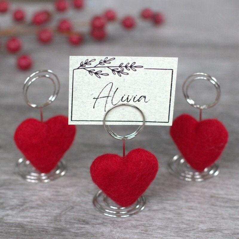 Silver Wire Stands 10pcs 8.6" Tall Place Card Holders Table Number ...