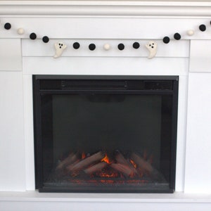 Ghost Halloween Garland Black & White Fall Autumn Halloween - Etsy