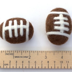 Football Felted Shapes Set of 3 or 5 Craft Sports Garland Nursery ...