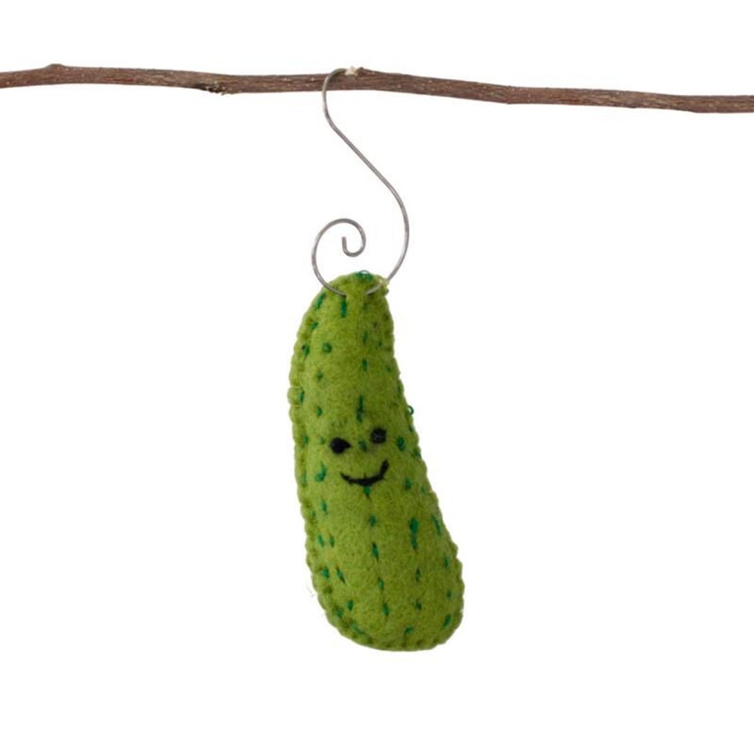 Pickle Christmas Tree Felt Ornament With Hook- Winter Decor, Holiday ...