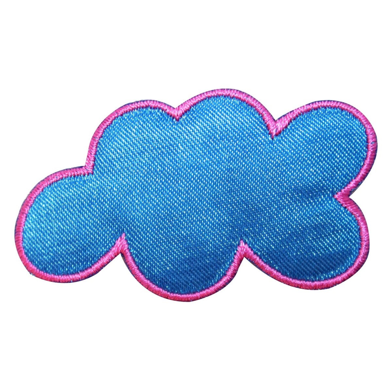 ID 1966A Puffy Cloud Patch Rainy Blue Sky Weather Embroidered - Etsy