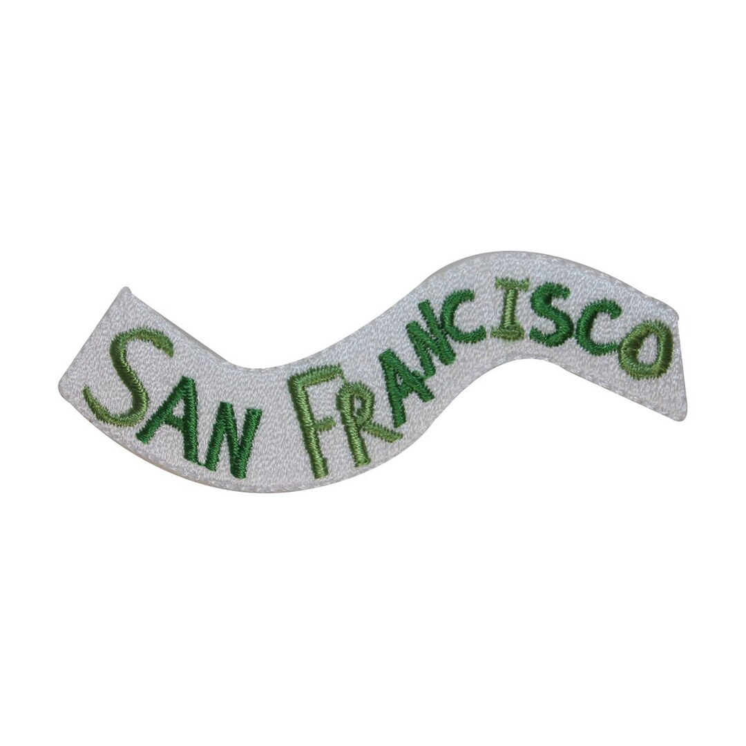 ID 3071 San Francisco Flag Patch Travel Banner Sign Embroidered Iron on ...