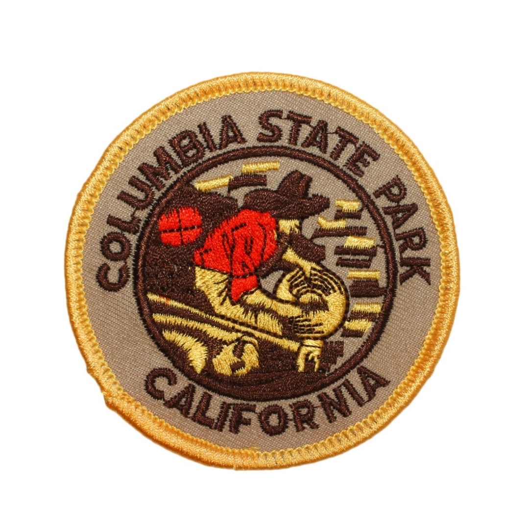 Columbia State Park California Patch Travel Badge Embroidered Iron on ...