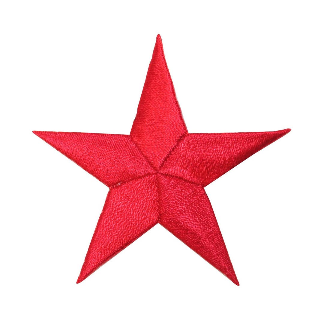 ID 3435 Red Star Patch Symbol Space Night Sky Embroidered Iron on ...
