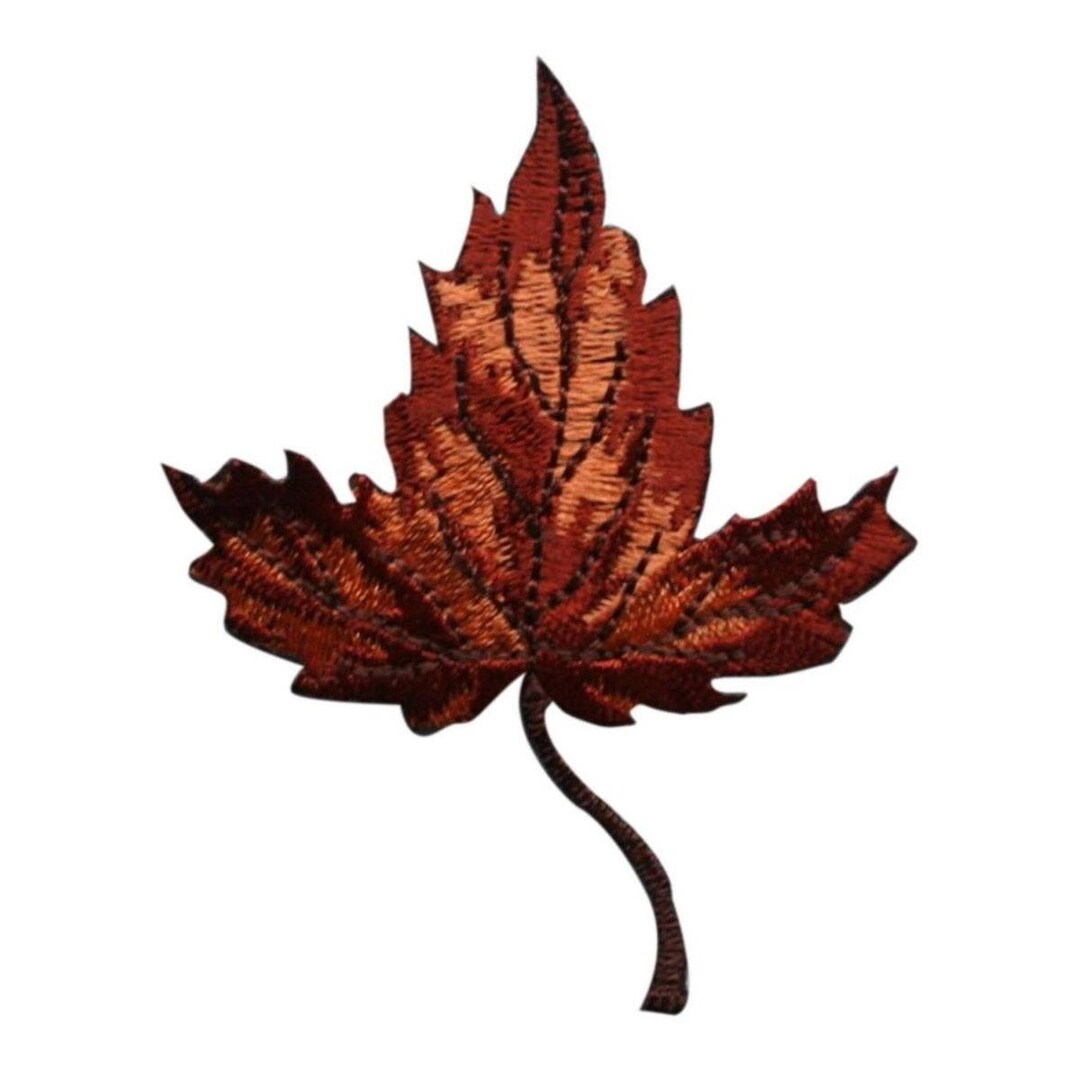 ID 1396 Fall Maple Leaf Patch Autumn Leaves Falling Embroidered Iron on ...