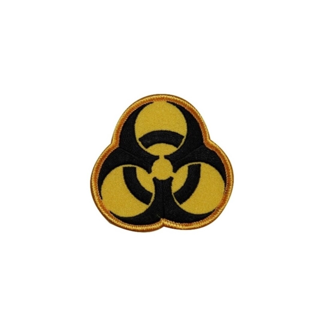 Biohazard Symbol Patch Warning Hazard Toxin Logo Embroidered Iron on ...