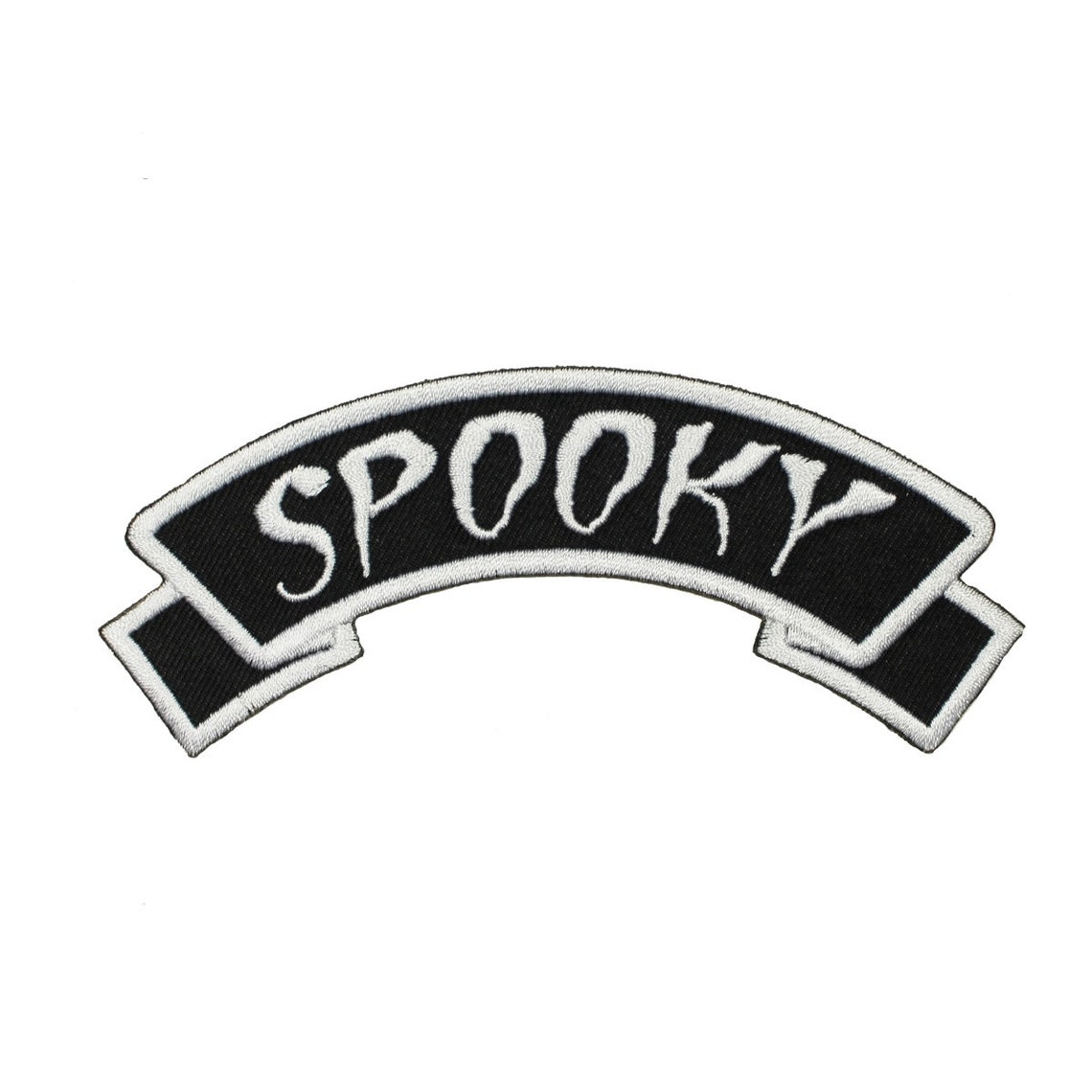 Spooky Arch Patch Kreepsville 666 Name Tag Badge Embroidered - Etsy