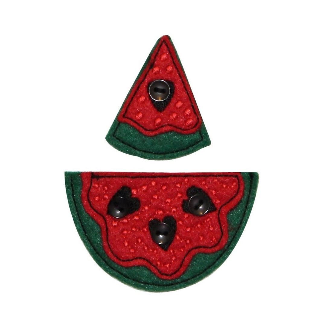 ID 1201AB Set of 2 Watermelon Slice Patches Fruit Embroidered Iron on Applique - Etsy