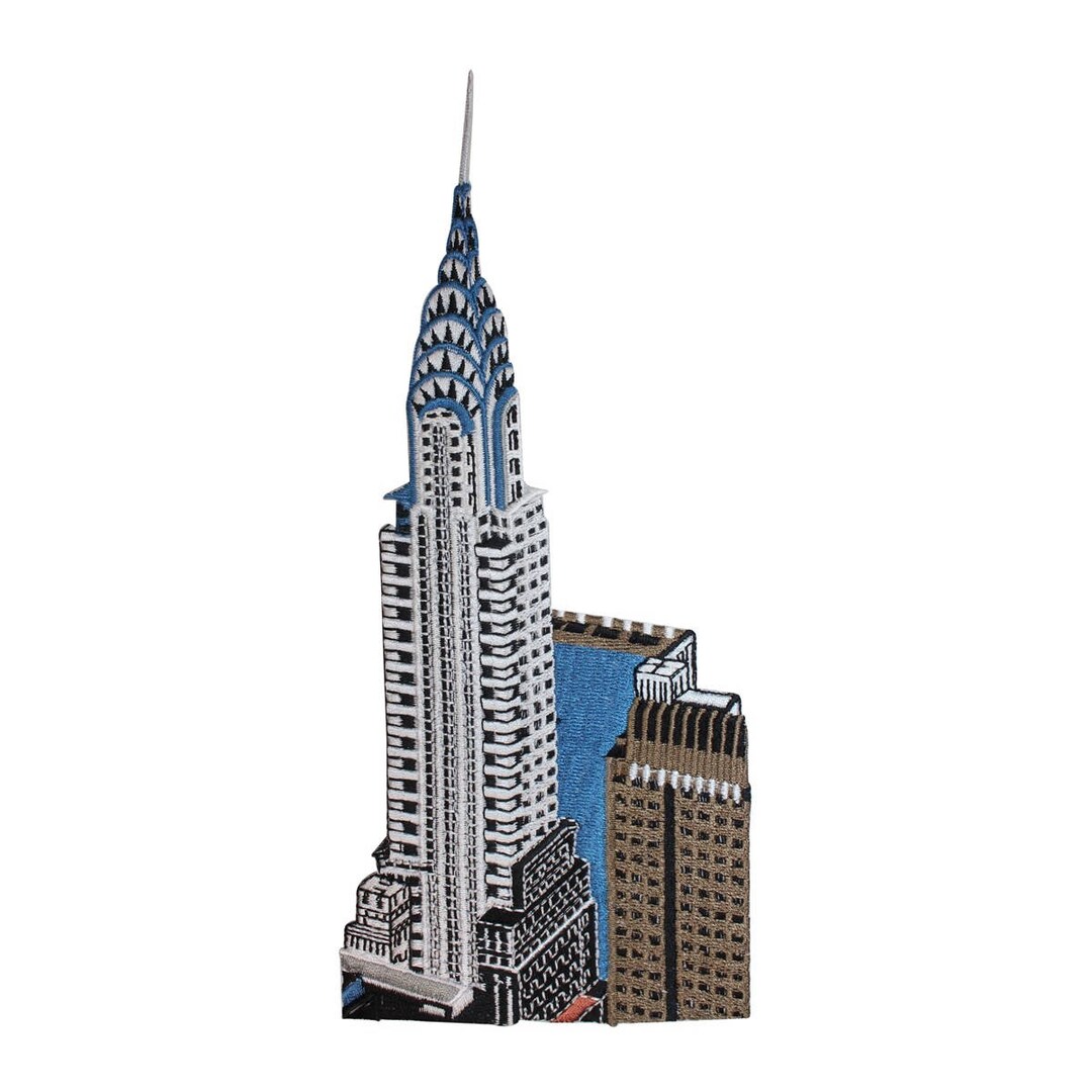 ID 5051 Chrysler Building Large Patch City Travel Embroidered Iron on ...