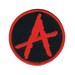 Anarchy Symbol Badge Patch Rebellion Biker Resist Embroidered Iron on ...
