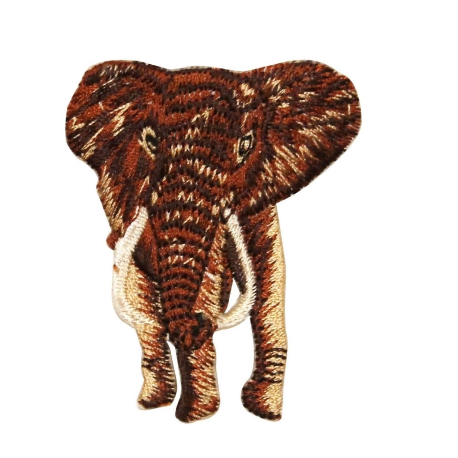 ID 0684 Jungle Elephant Patch Safari Animal Wild Embroidered - Etsy UK