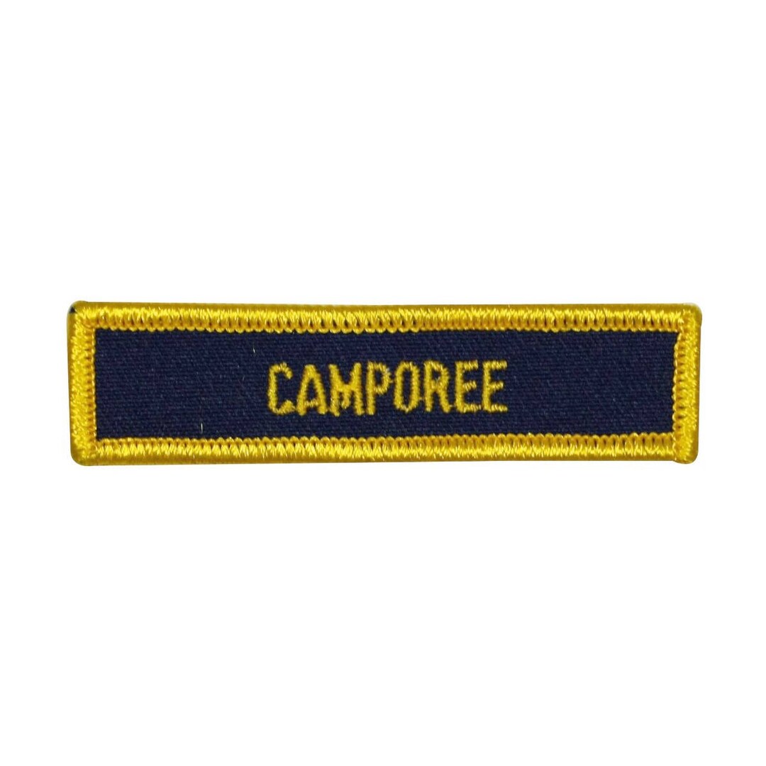 Scouts Camporee Badge Patch Camp Out Vintage Tag Embroidered Iron on ...