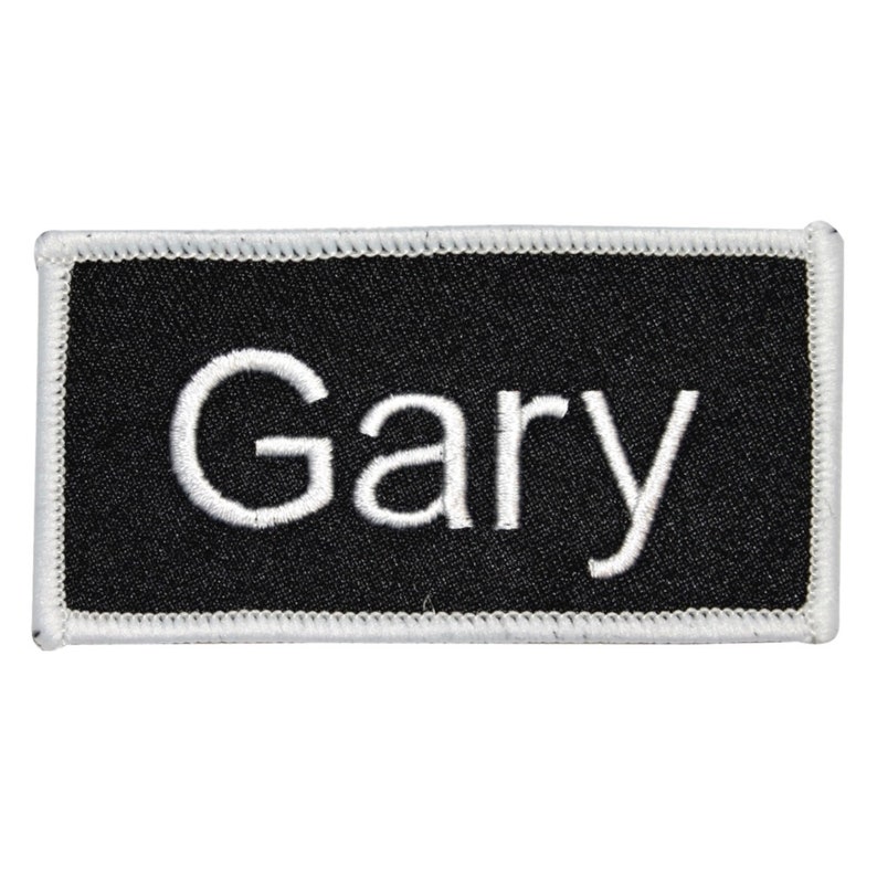 Gary Name Tag Patch Uniform ID Work Shirt Badge Embroidered - Etsy