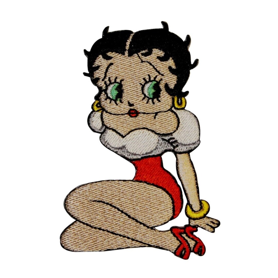 Betty Boop Red and White Outfit Embroidered Iron on Applique Patch - Etsy