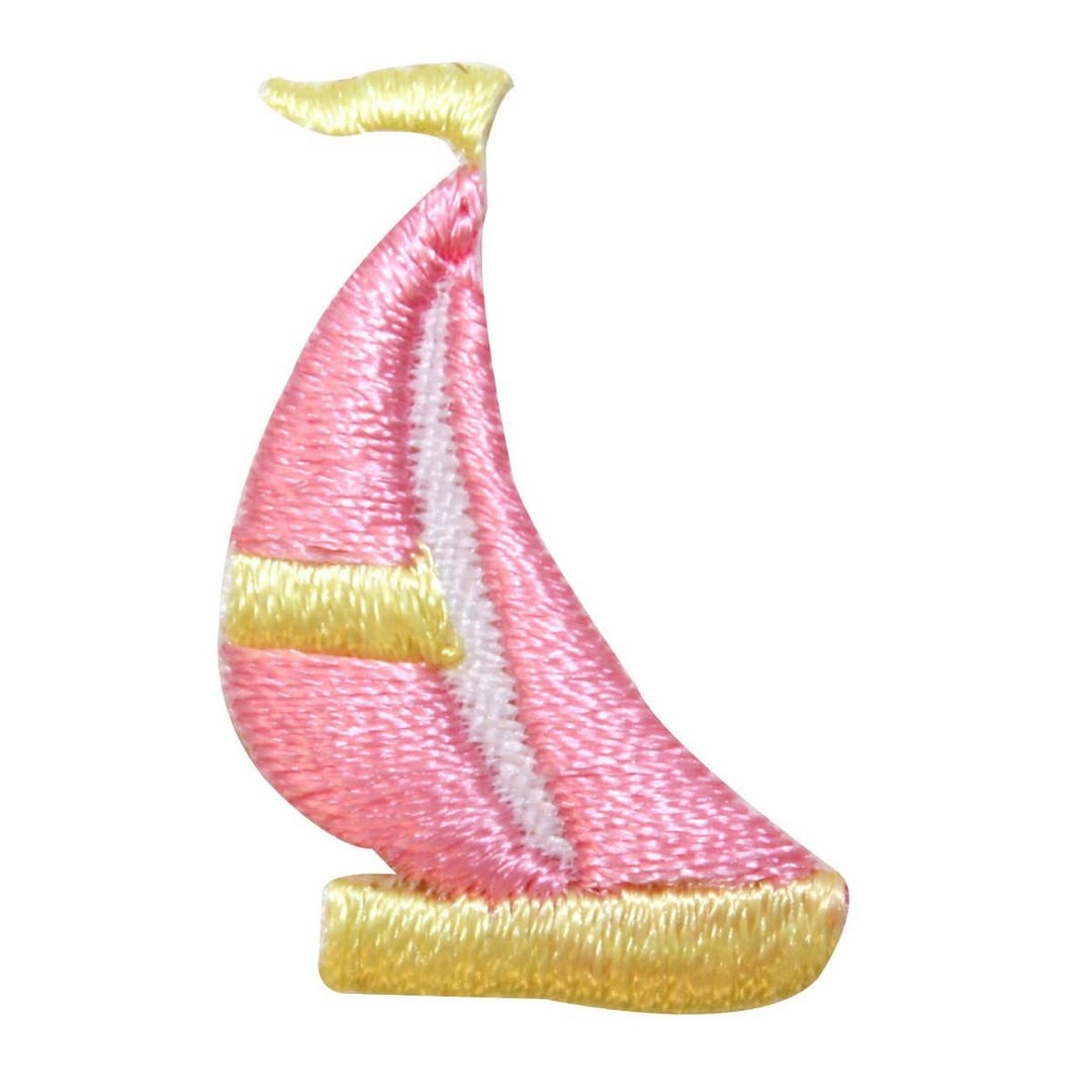 ID 1915B Lot of 3 Sailboat Patches Nautical Symbol Embroidered Iron on ...