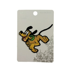 Pluto Running Patch Mickeys Cartoon Friend Disney Character Iron on ...