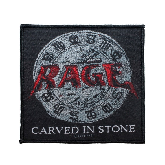 Rage Carved in Stone Patch Cover Art Heavy Metal Band Woven | Etsy