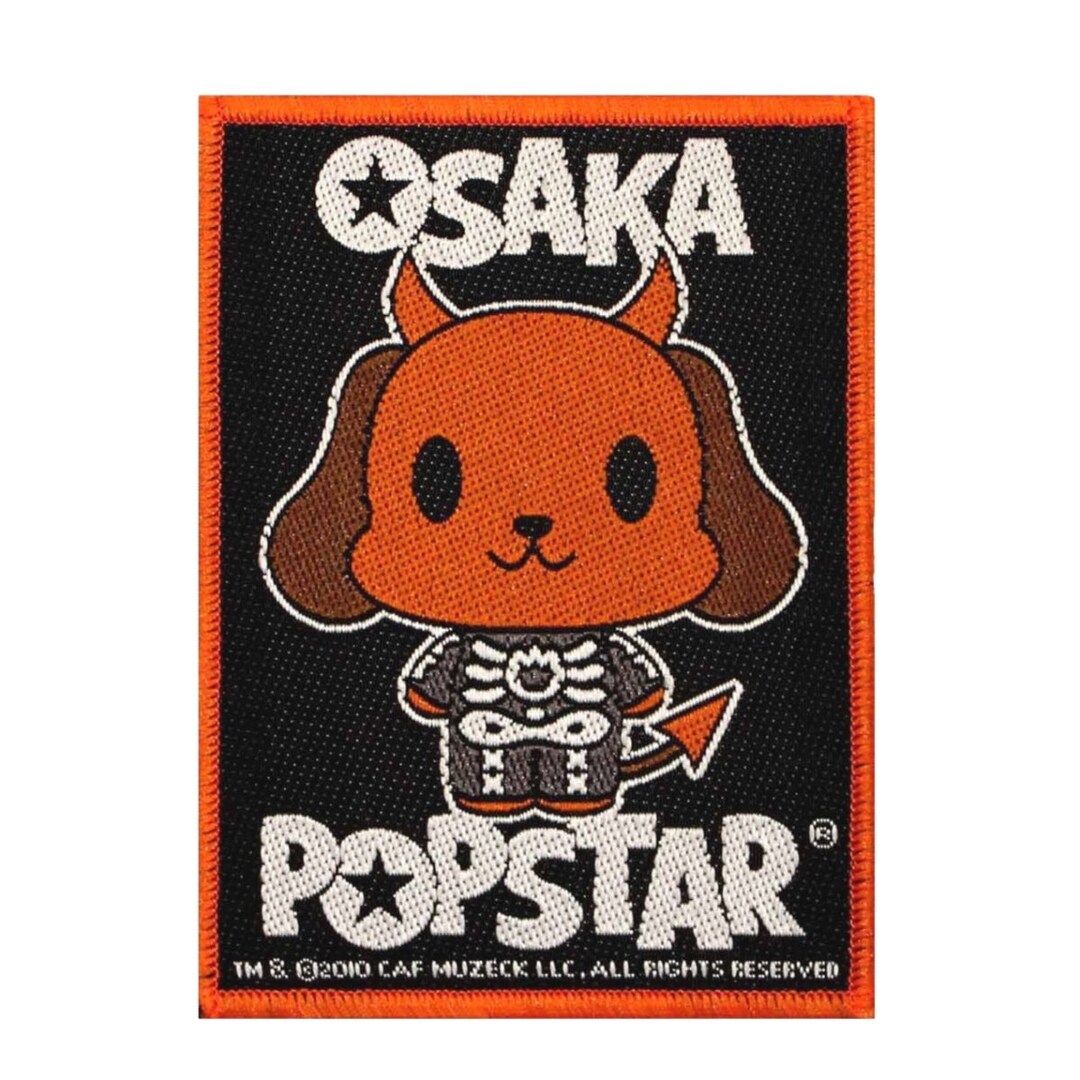Osaka Popstar Devil Dog Skeleton Patch Punk Rock Band Woven Sew on ...