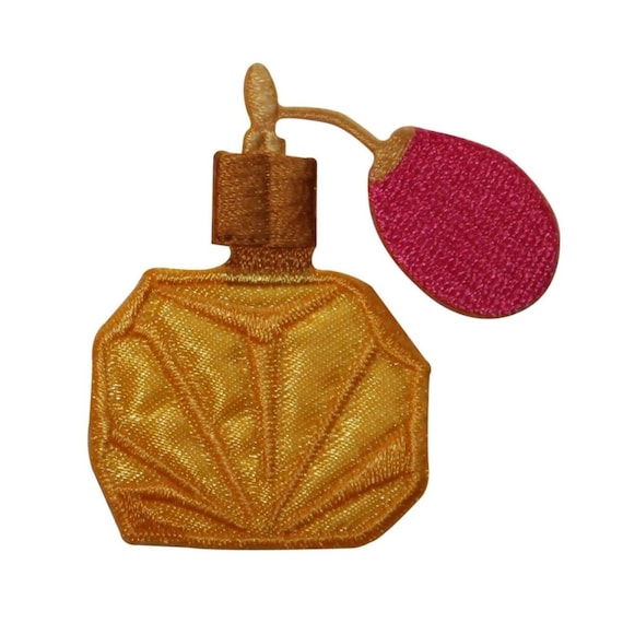 ID 7840 Gold Perfume Bottle Patch Pump Spray Scent Embroidered | Etsy