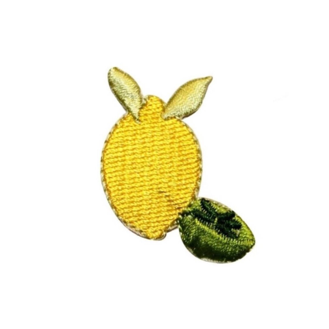ID 1210A Lemon With Lime Patch Summer Lemonade Sour Embroidered Iron on ...